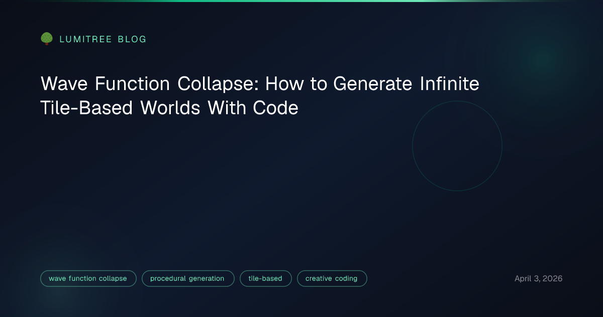 Wave Function Collapse: How to Generate Infinite Tile-Based Worlds With ...